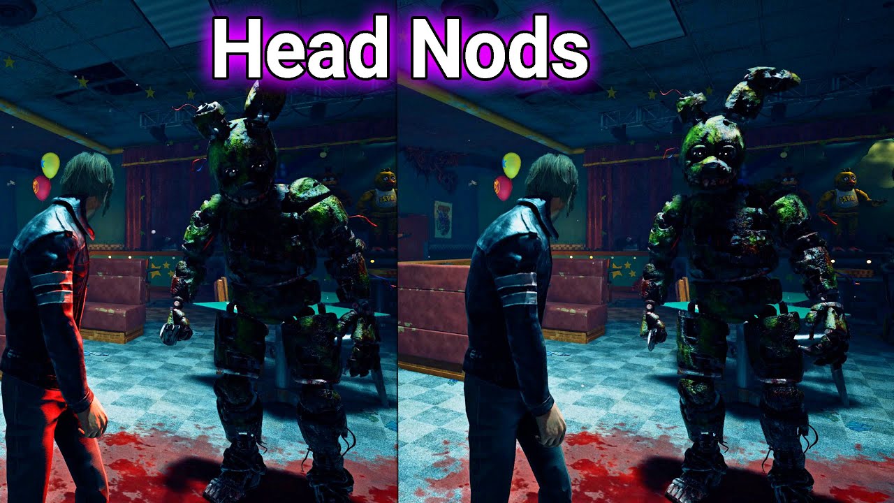 Springtrap Head Nodding Animations - YouTube