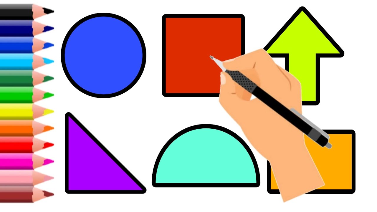 2d shapes drawing activity | shape pictures for kindergarten | shapes ...