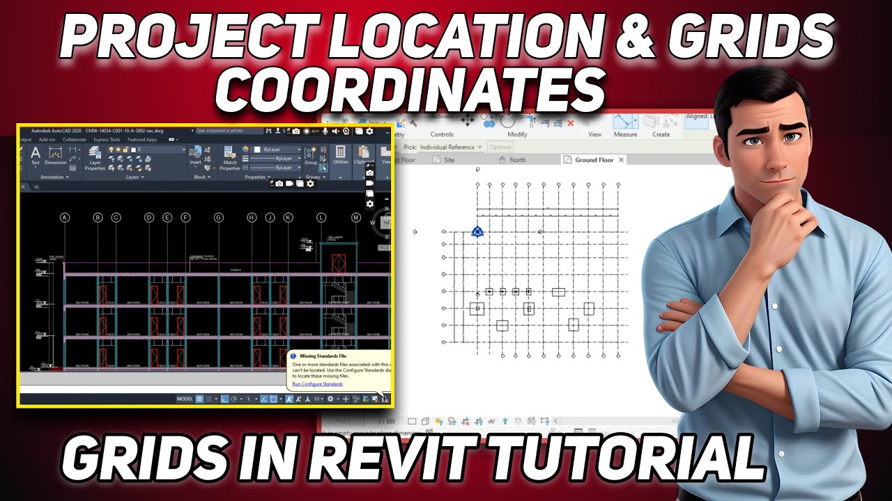 How to place project location , Grids & Coordinates in Project | BIM ...