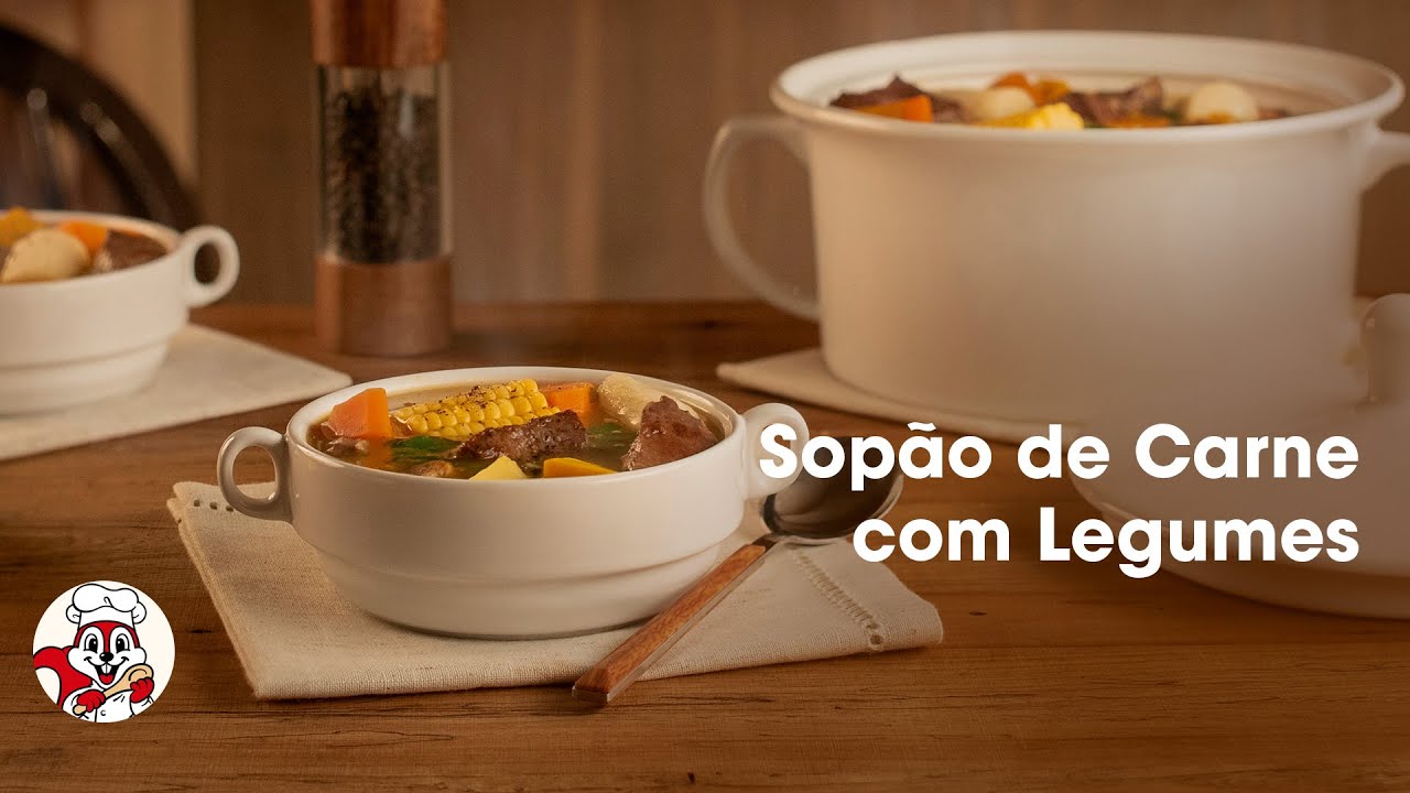 Como fazer sopão de carne com legumes - YouTube