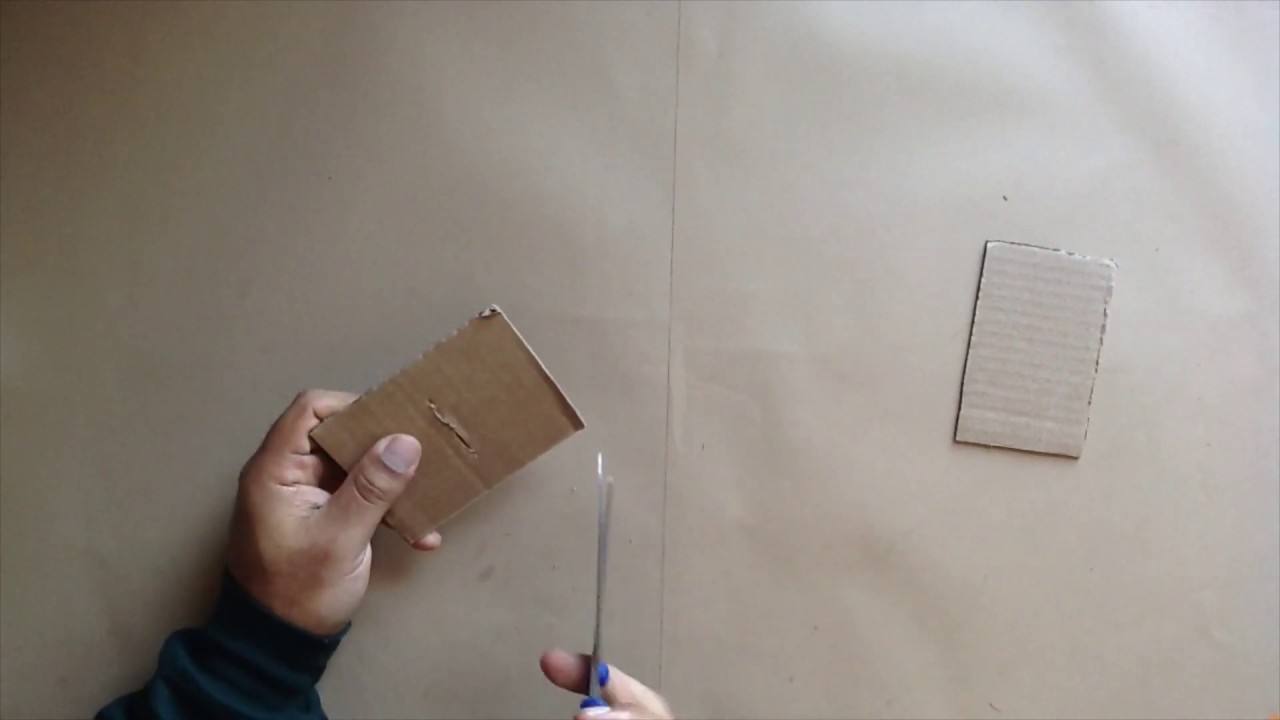 Cardboard attachment - Tab and slot - YouTube