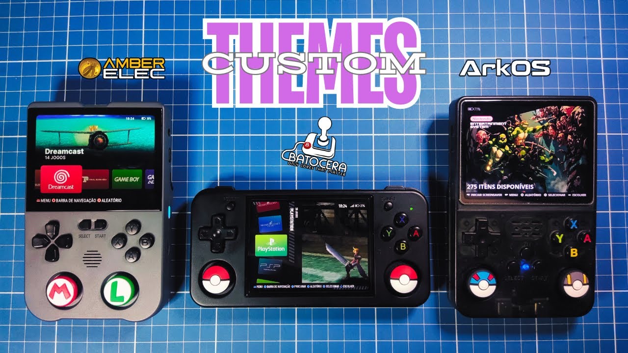 RG35XX H | XU10 | R36S do seu JEITO! Obtenha TEMAS PERSONALIZADOS ...