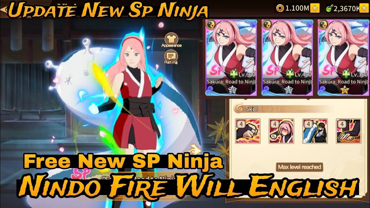 Update - New SP Ninja - Nindo Fire Will English - Free New SP + LR + UR ...