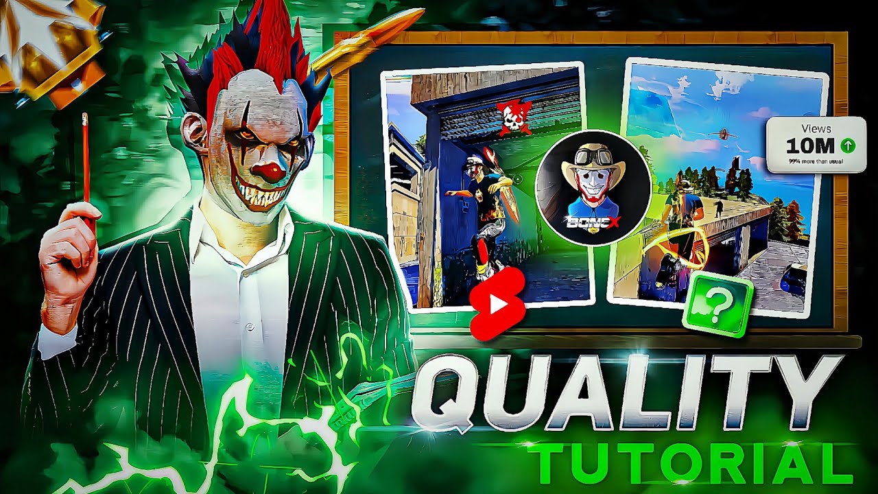 @BONEX4_FF 4K HDR Video Quality Tutorial In Free Fire | How To Increase ...