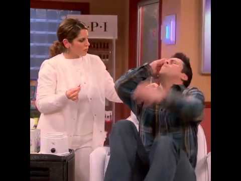 Joey getting his eyebrows trimmed - YouTube