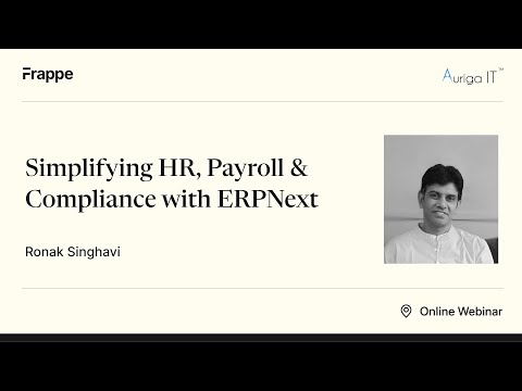 Simplifying HR, Payroll & Compliance with ERPNext | Auriga IT