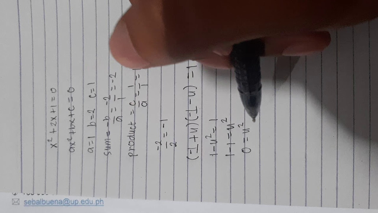 Dr. Po Shen Lo Method isang paraan kung panu makuha ang roots ng ...