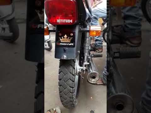 Kolhapur splendor modified Aaiwa membars - YouTube