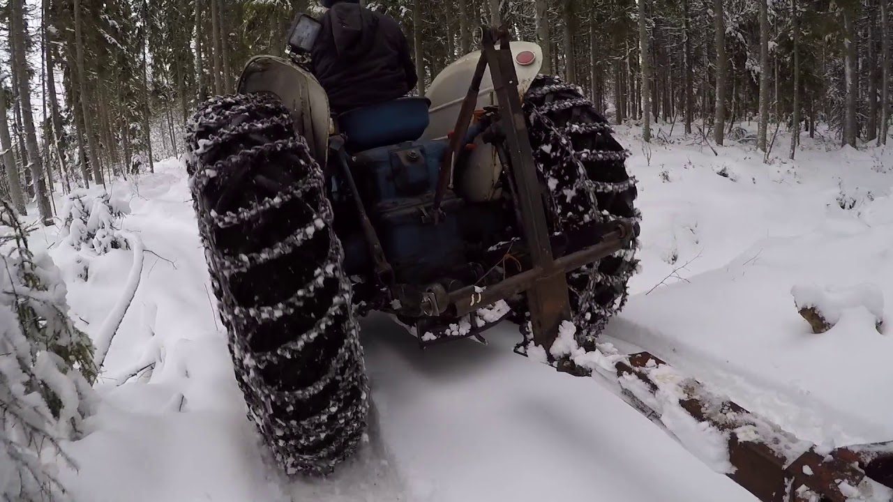 Fordson in the snowy forest - YouTube
