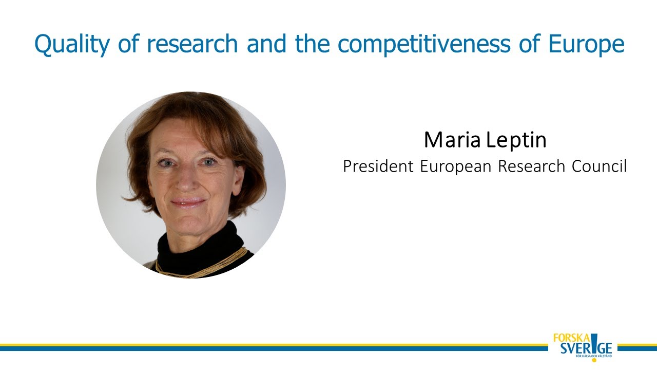 Maria Leptin, President European Research Council - YouTube