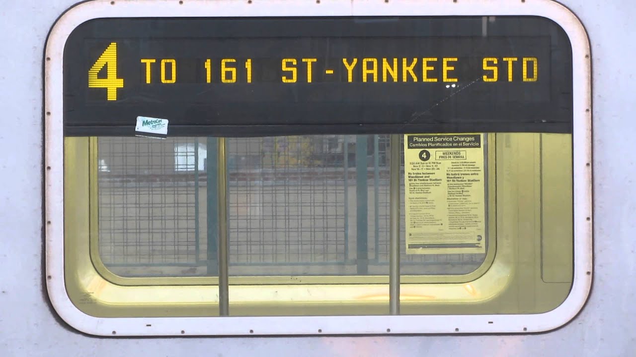 R142 (4) Train Exterior Sign To 161st Street - Yankee Stadium - YouTube