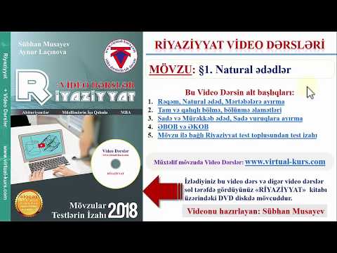 NATURAL ƏDƏDLƏR (I hissə) - VİDEO DƏRS