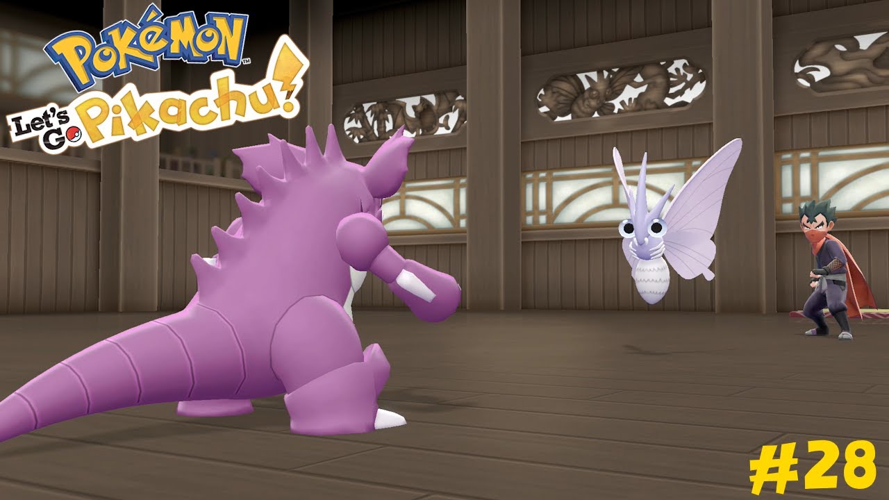 Pokemon Let's Go Pikachu - Part 28: Fuchsia City's Gym Leader Koga ...