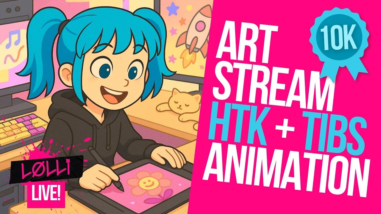 WE HIT 10K SUBS!! Drunk Stream Goal → 69 | Art Stream | Animating HTK + Tibs from #redlinerp ...