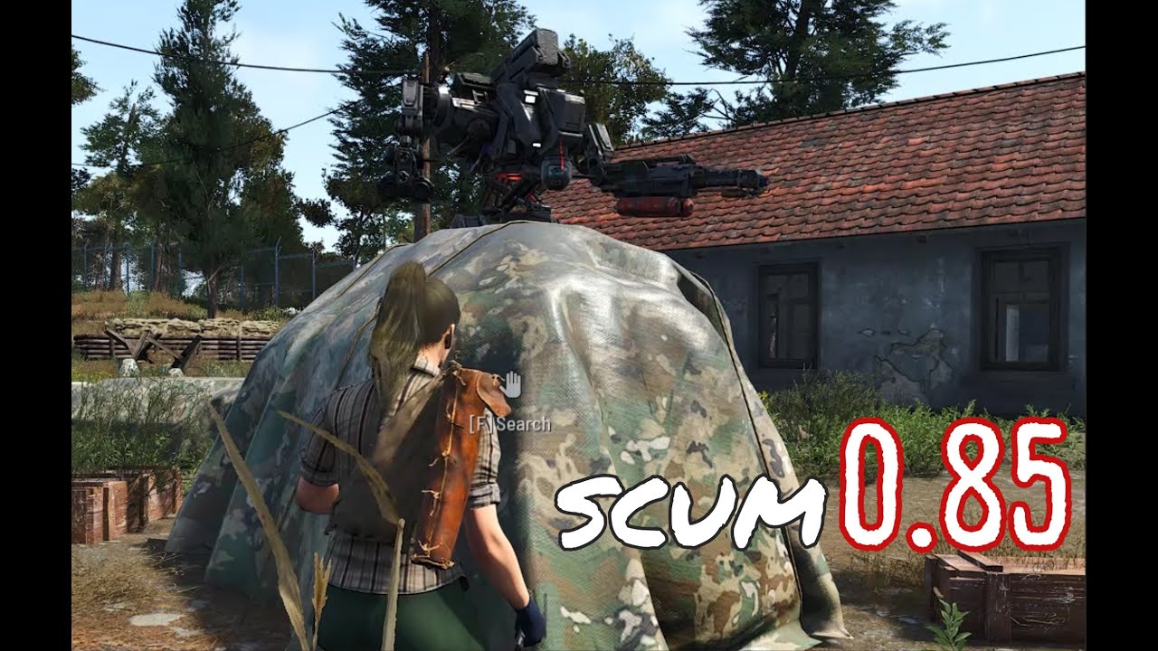 SCUM 0.85, NEW FEATURES. Day 1 of trying out the new HUNTING, COOKING ...