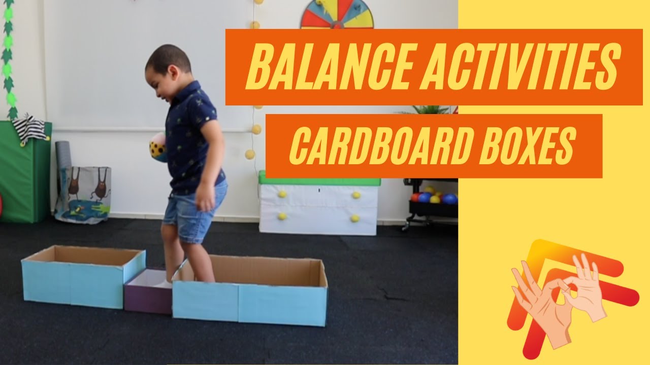Balance activities for toddlers and preschoolers (Cardboard boxes ...
