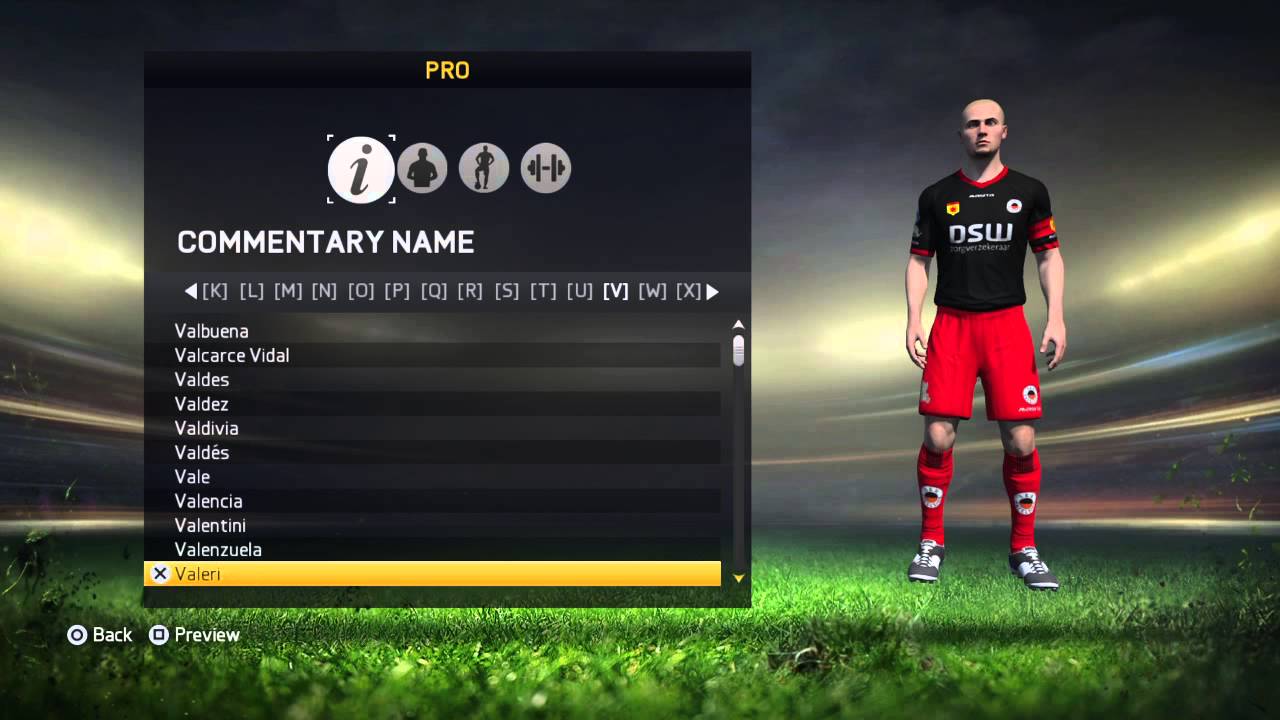 FIFA 15 My Player creation - YouTube