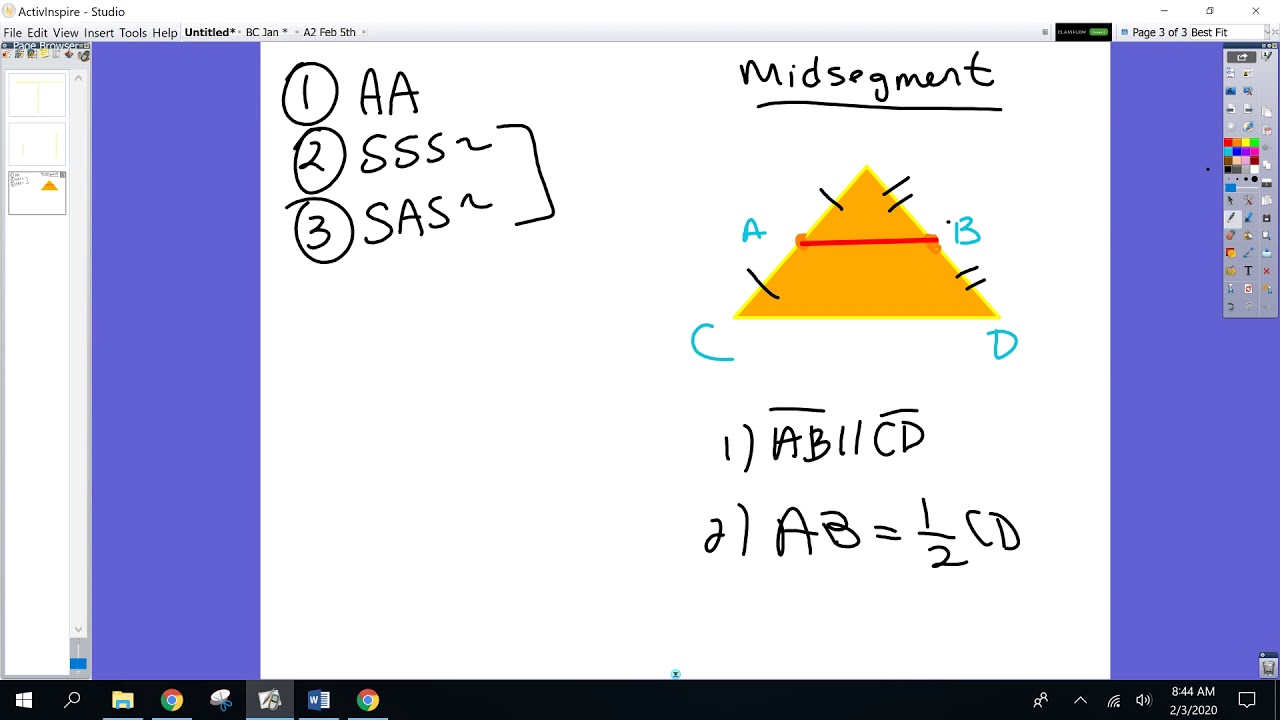 Honors Geometry BC Feb 3rd - Unit 7 - Review For Unit Test - YouTube