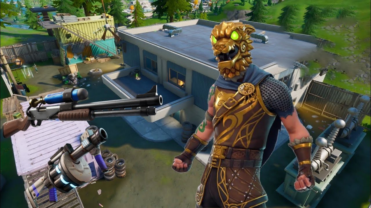 Fortnite Challenge Catty Corner And Charge Shotgun [only] - YouTube
