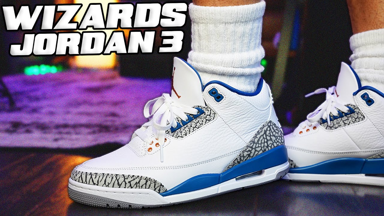 Air Jordan 3 Wizards PE Review and On Foot - YouTube