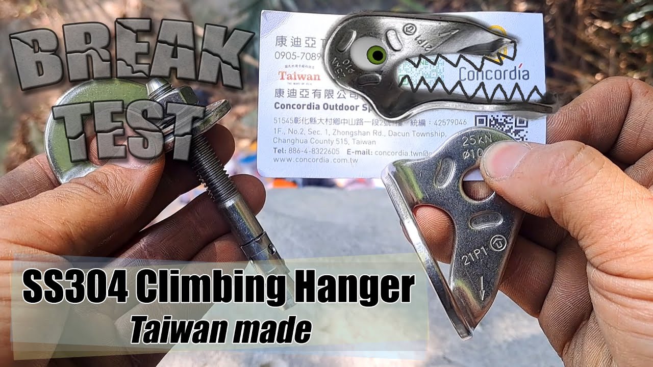 BREAK TEST: 304 Stainless Steel Concordia Climbing Bolt 10mm Hanger ...