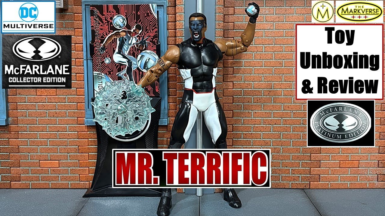 MISTER TERRIFIC (JSA) Platinum Version of McFarlane Collector Edition - Toy Review - YouTube