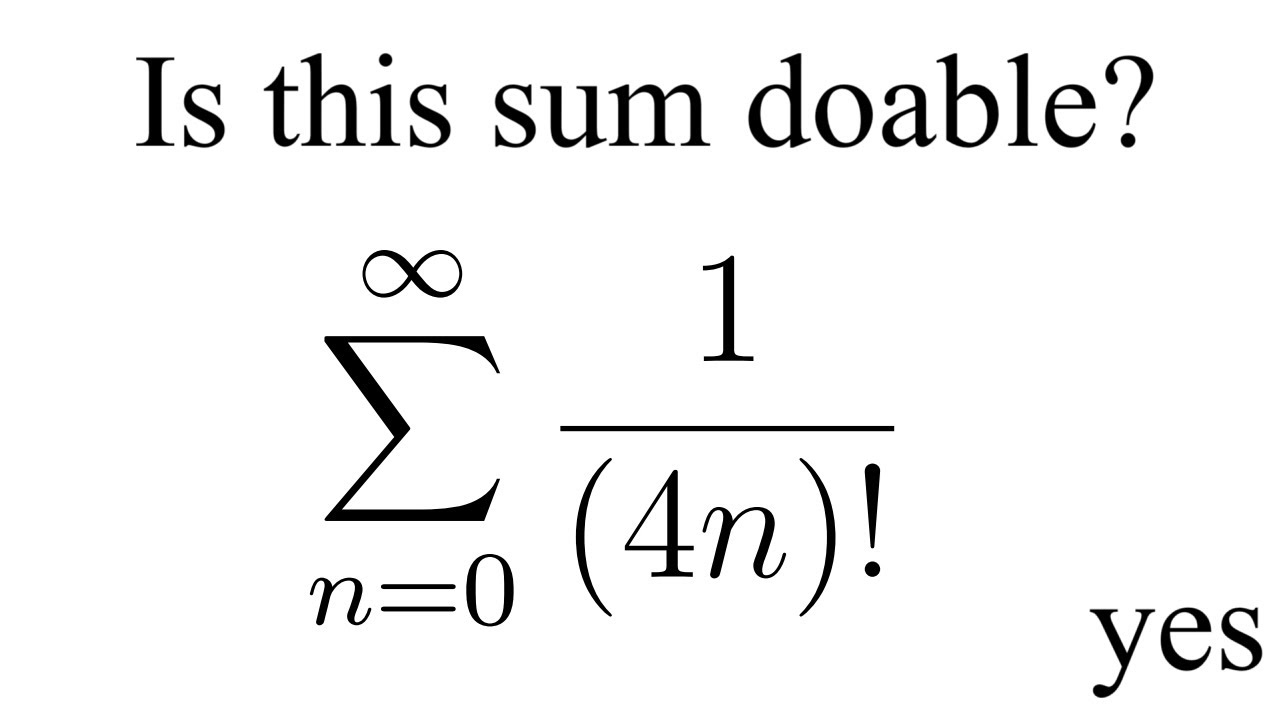 Is this sum doable? - YouTube