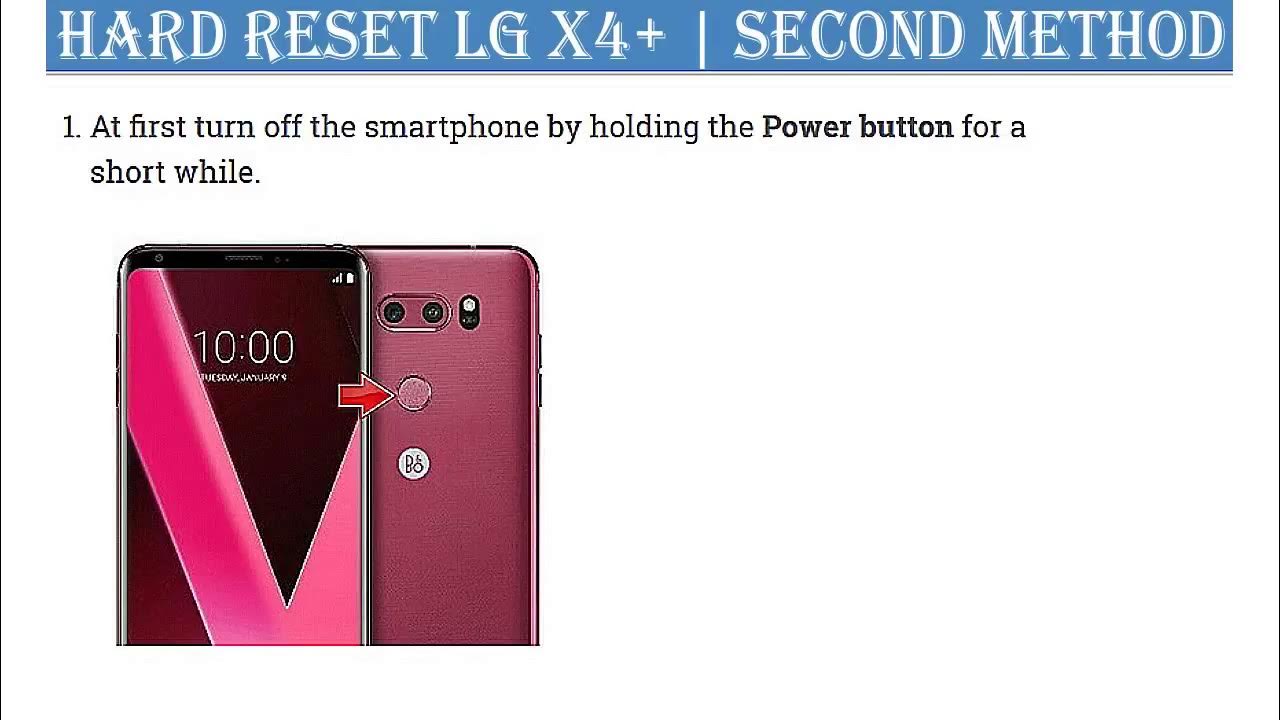 How to Hard Reset LG X4+ - YouTube