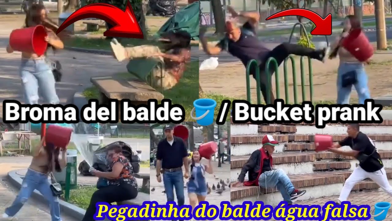 Broma del balde / Pegadinha do balde / Bucket prank - YouTube