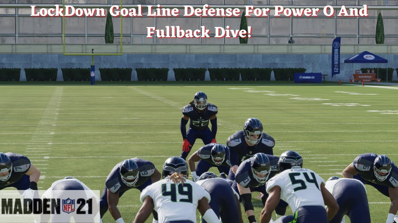 Madden 21 Lockdown Goal Line Run Defense For Fullback Dive and Power O ...