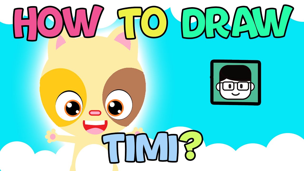 How to draw Timi from Babybus | Digital Art For Kids | Easy Drawing for ...