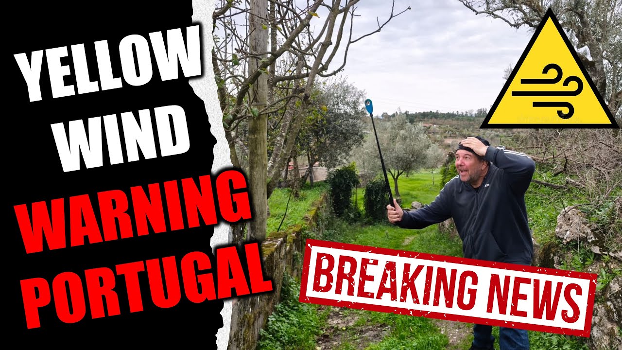 Yellow WIND WARNING Portugal - YouTube