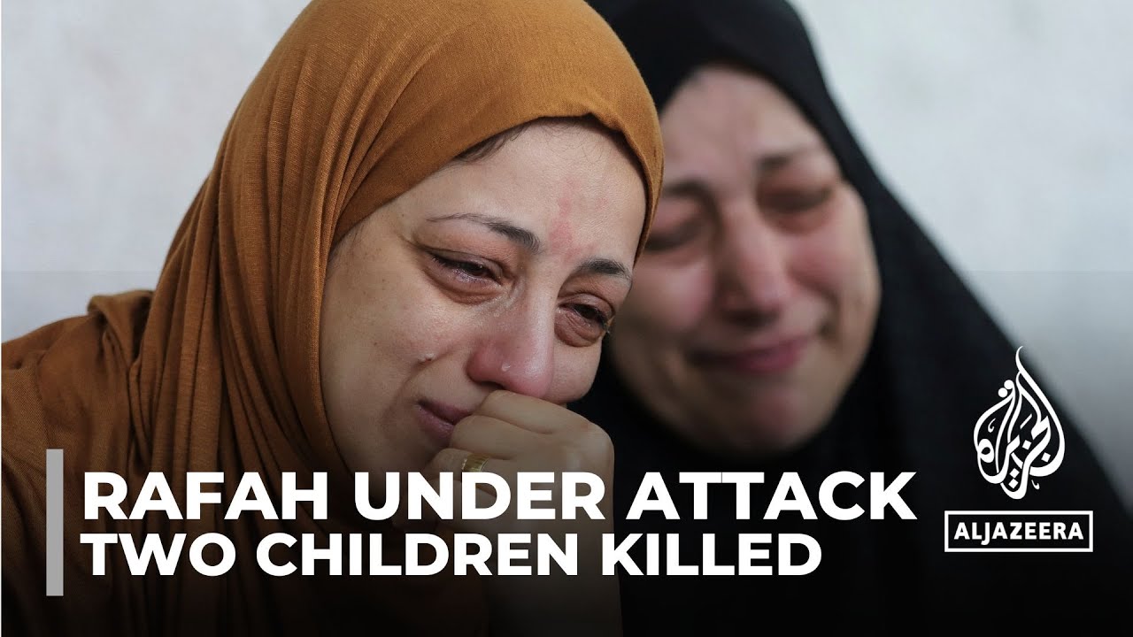Two children killed in Israeli strike on Rafah - YouTube