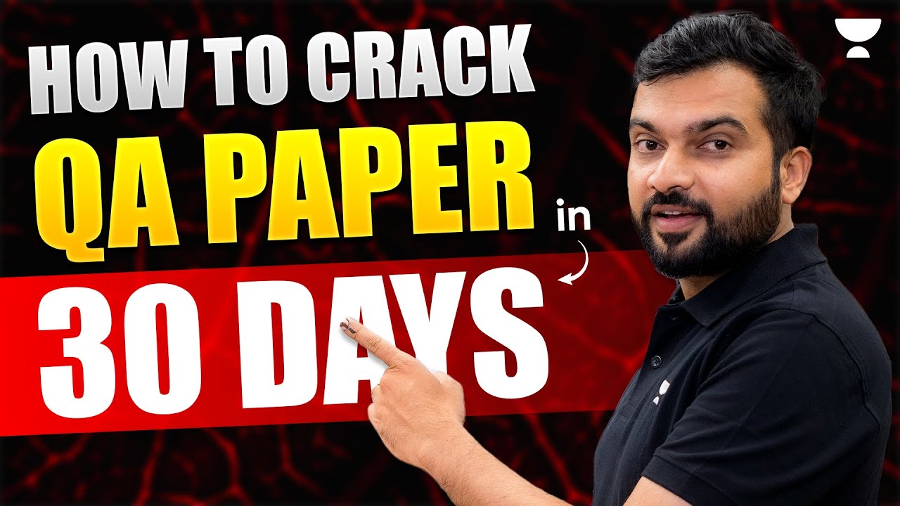 How to Crack QA Paper in 30 Days | CA Foundation Jan'25 | Hitesh Parmar ...