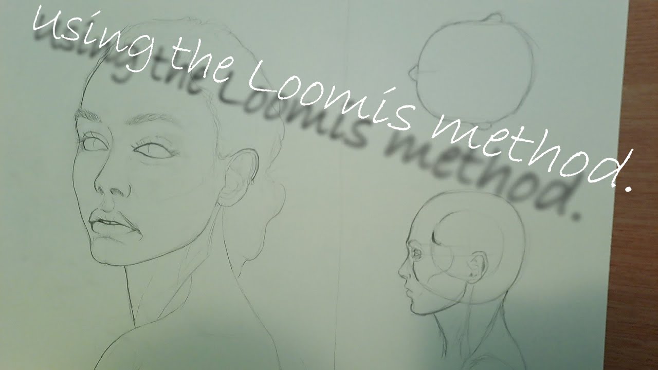 Drawing a portrait using the Loomis method. #art #drawing #graphite #pencil #pencildrawing - YouTube
