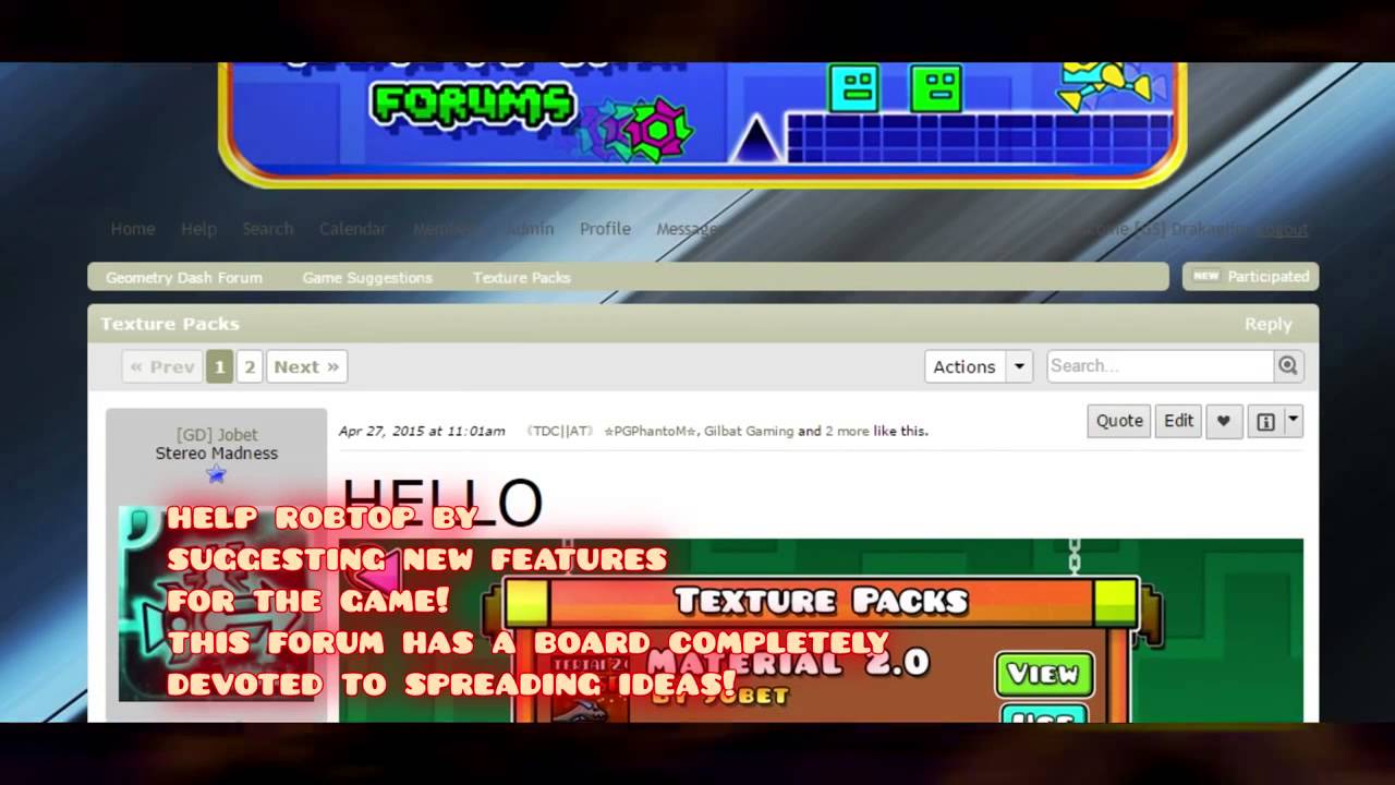 Geometry Dash Forums Promo! - YouTube