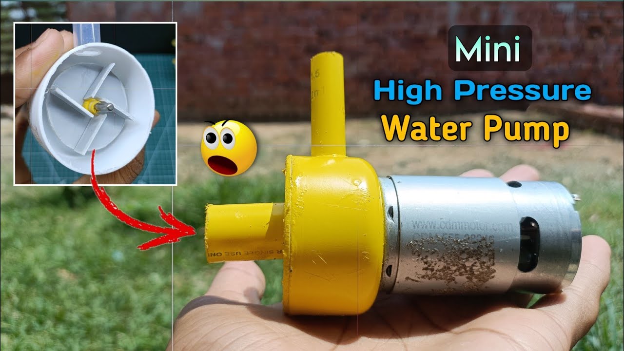 How to make 12v water pump at home | High pressure water pump kaise ...
