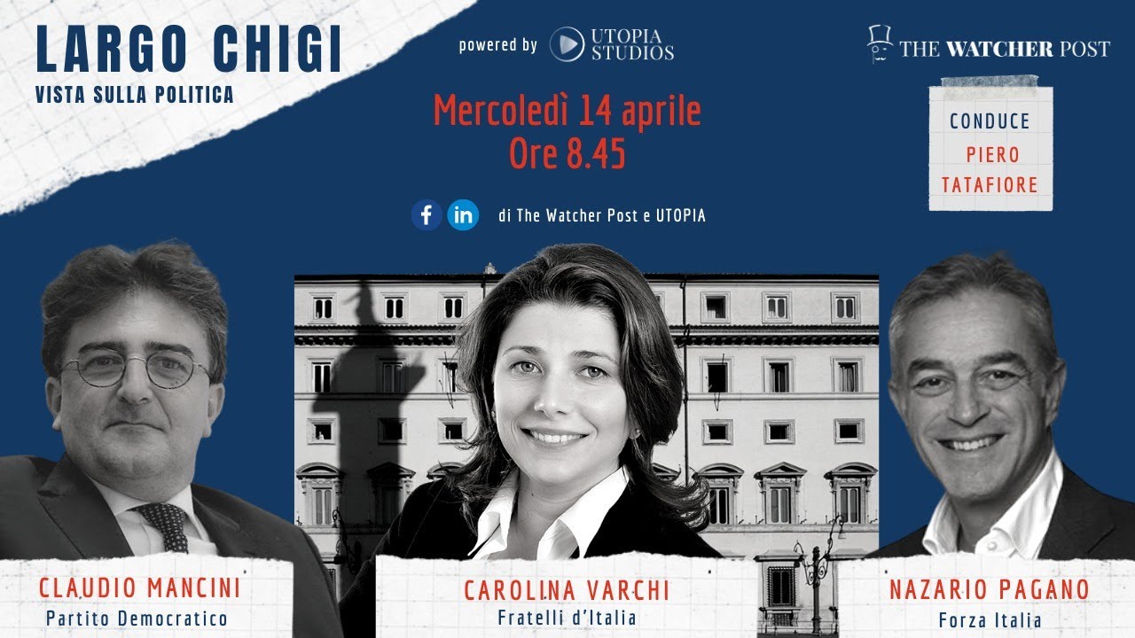 "Largo Chigi - Vista sulla politica" - puntata del 14.04.21 - YouTube