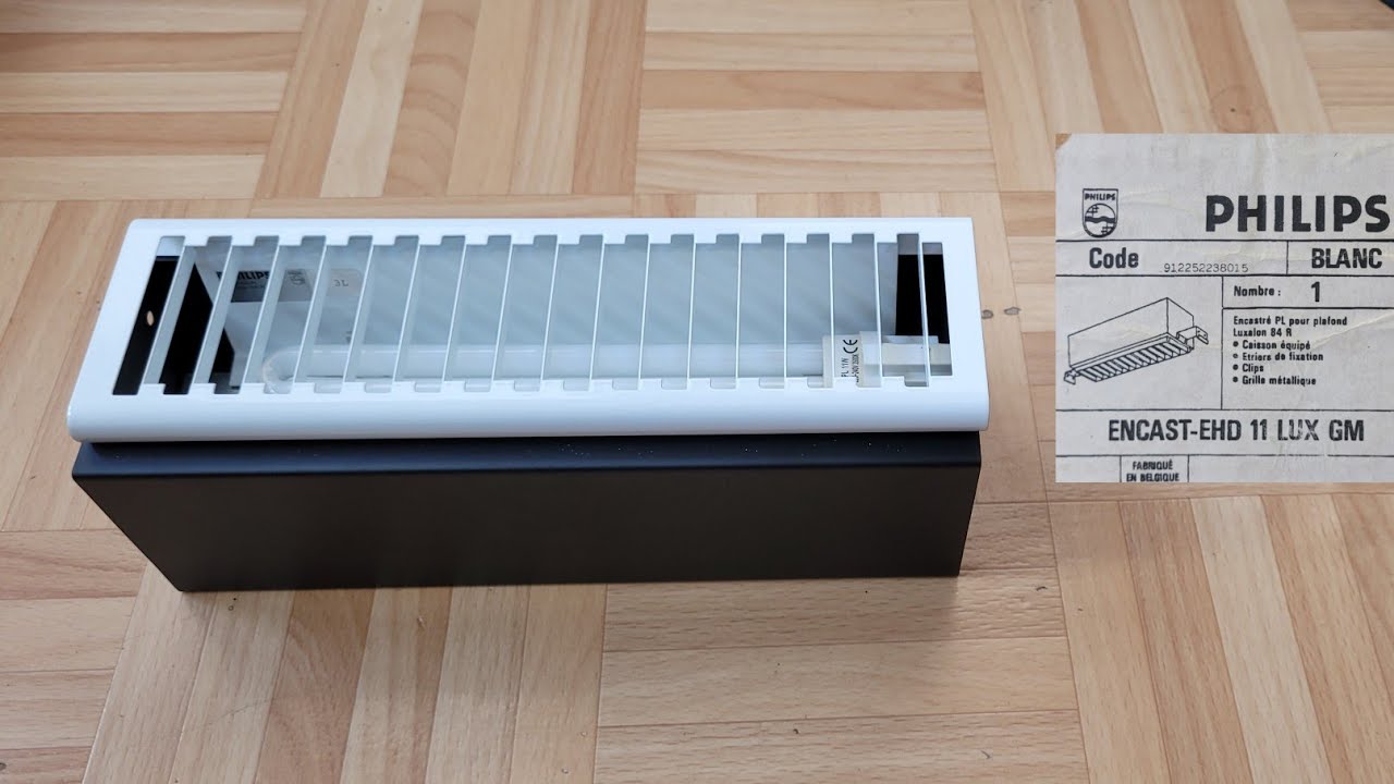 Luminaire encastrable PHILIPS EHDU 11W G23 ferromagnétique [neuf] - YouTube