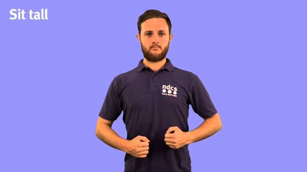 NDCS - BSL for Sit tall - YouTube