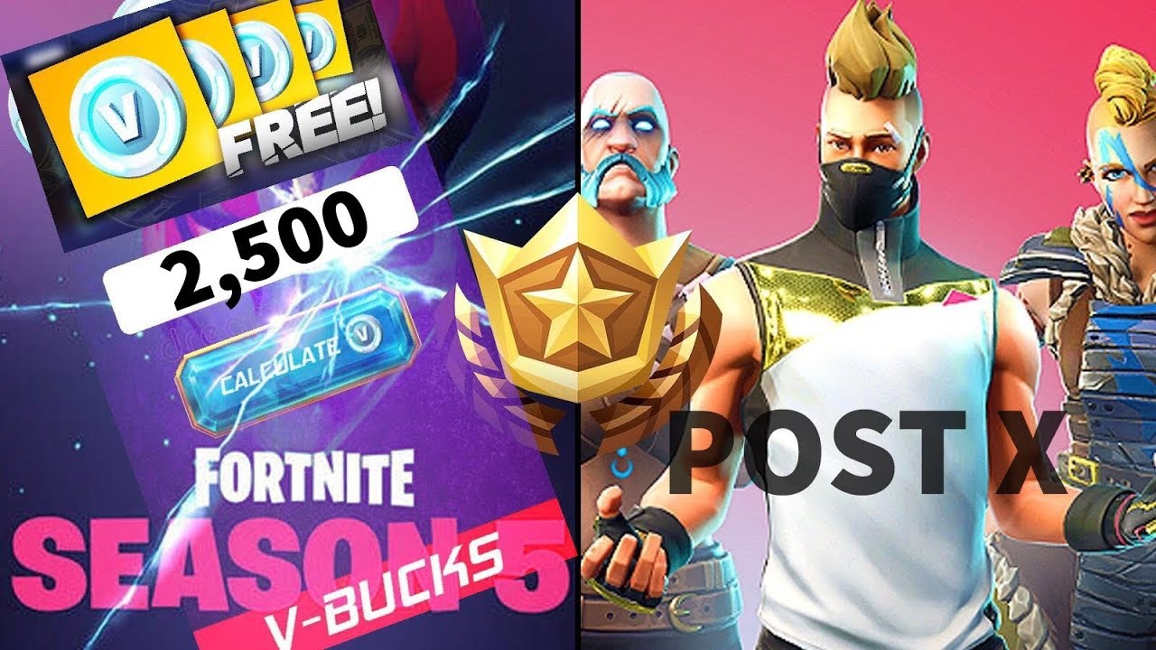 2,500 VBUCKS GIVEAWAY!!| SEASON 5 FORTNITE BATTLE ROYAL!!! | - YouTube