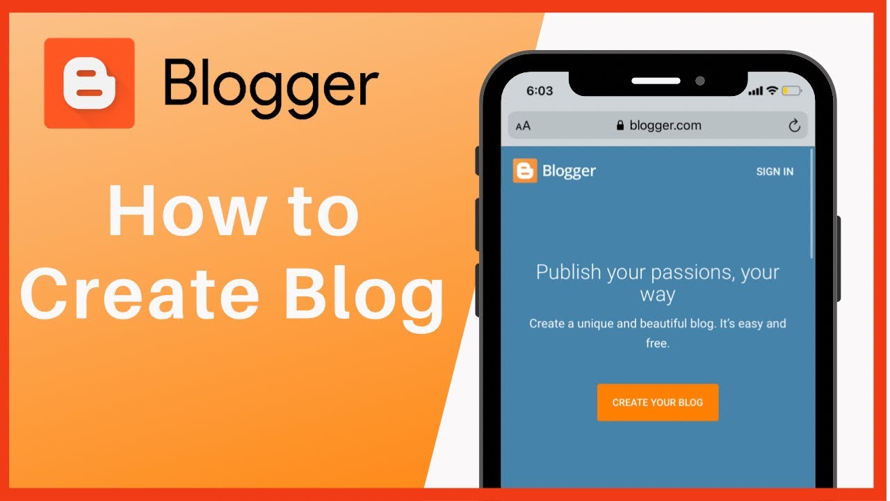 How To Create Blog In Blogger - YouTube