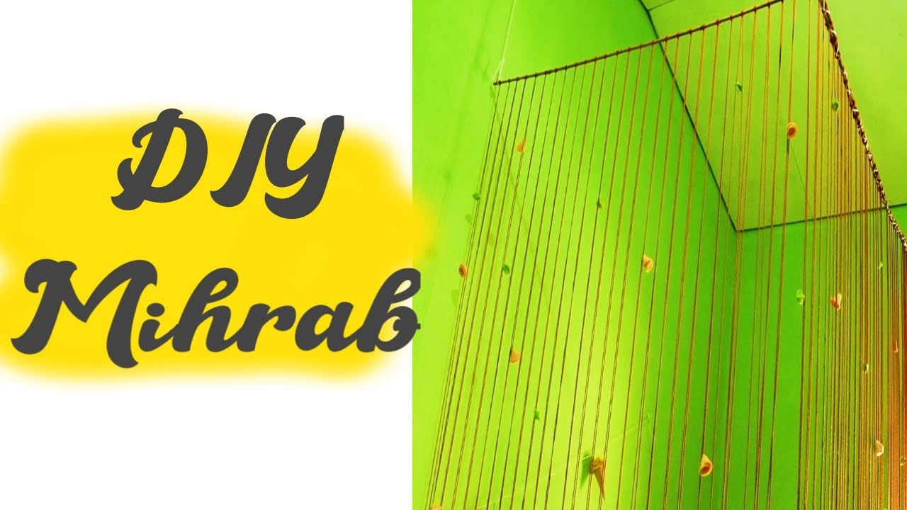 DIY Tirai Mihrab Keren | Easy Curtain Tutorial - YouTube