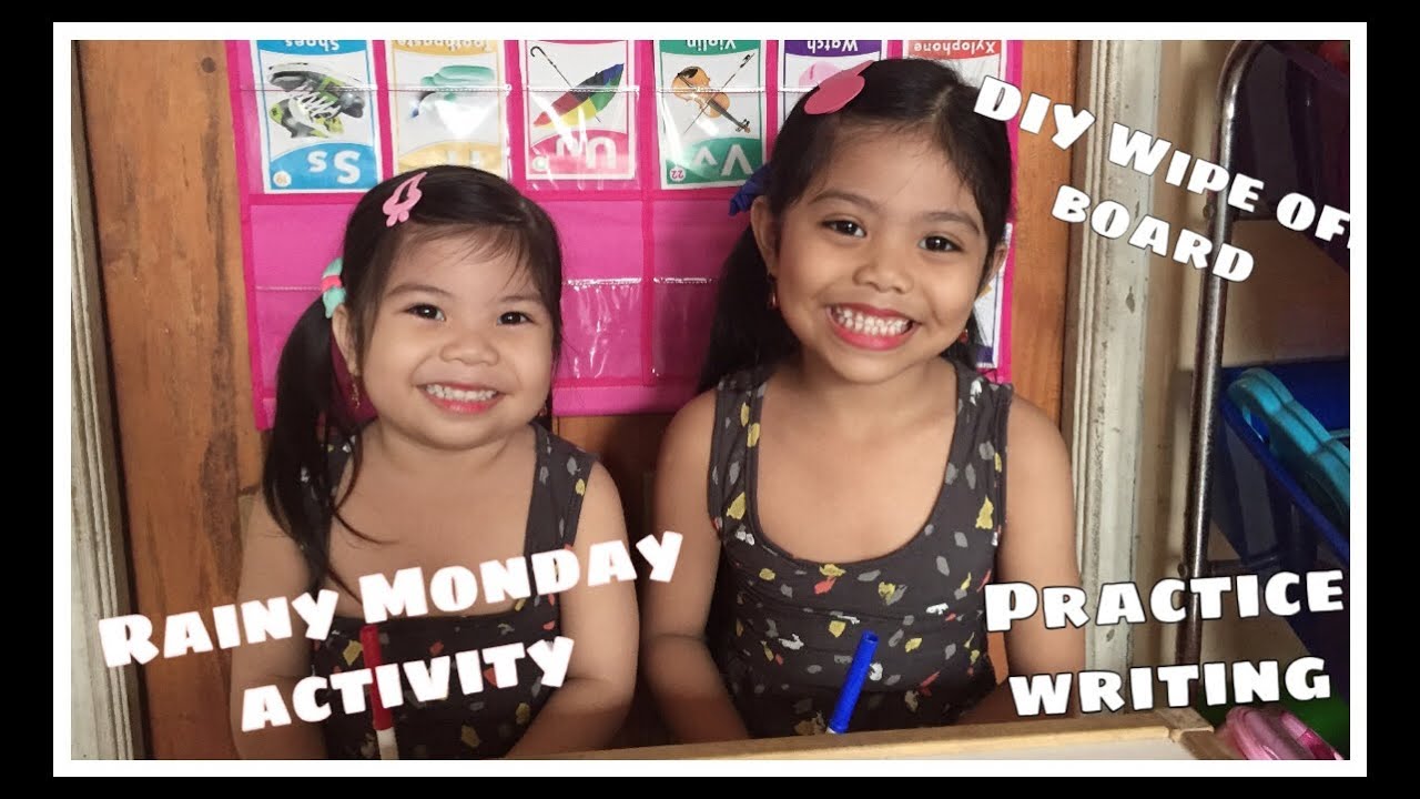 Toddler Activity (07-13-20) DIY Wipe Off Writing Board (VLOG #4) - YouTube