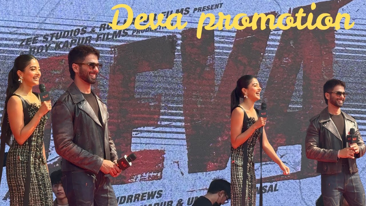 Shahid kapoor || pooja Hegde || Deva promotion ||Ananya Goenka - YouTube