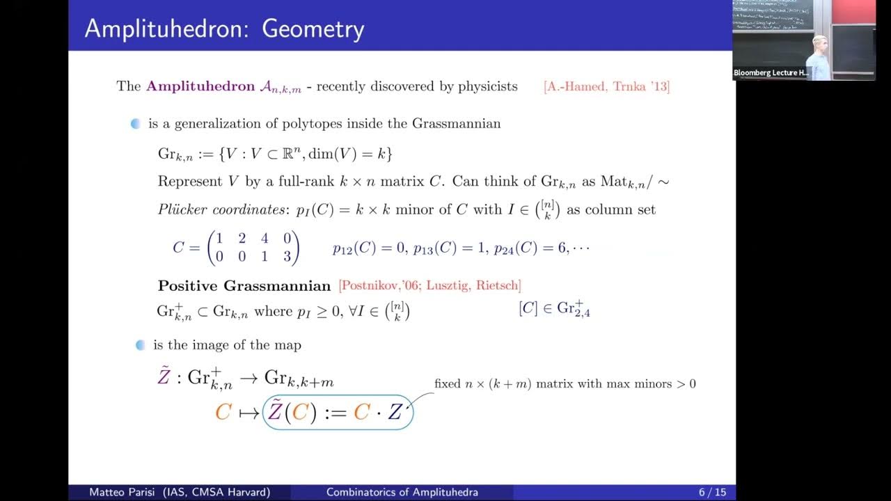 Combinatorics of Amplituhedra – Scattering Amplitudes and Triangulations - Matteo Parisi - YouTube