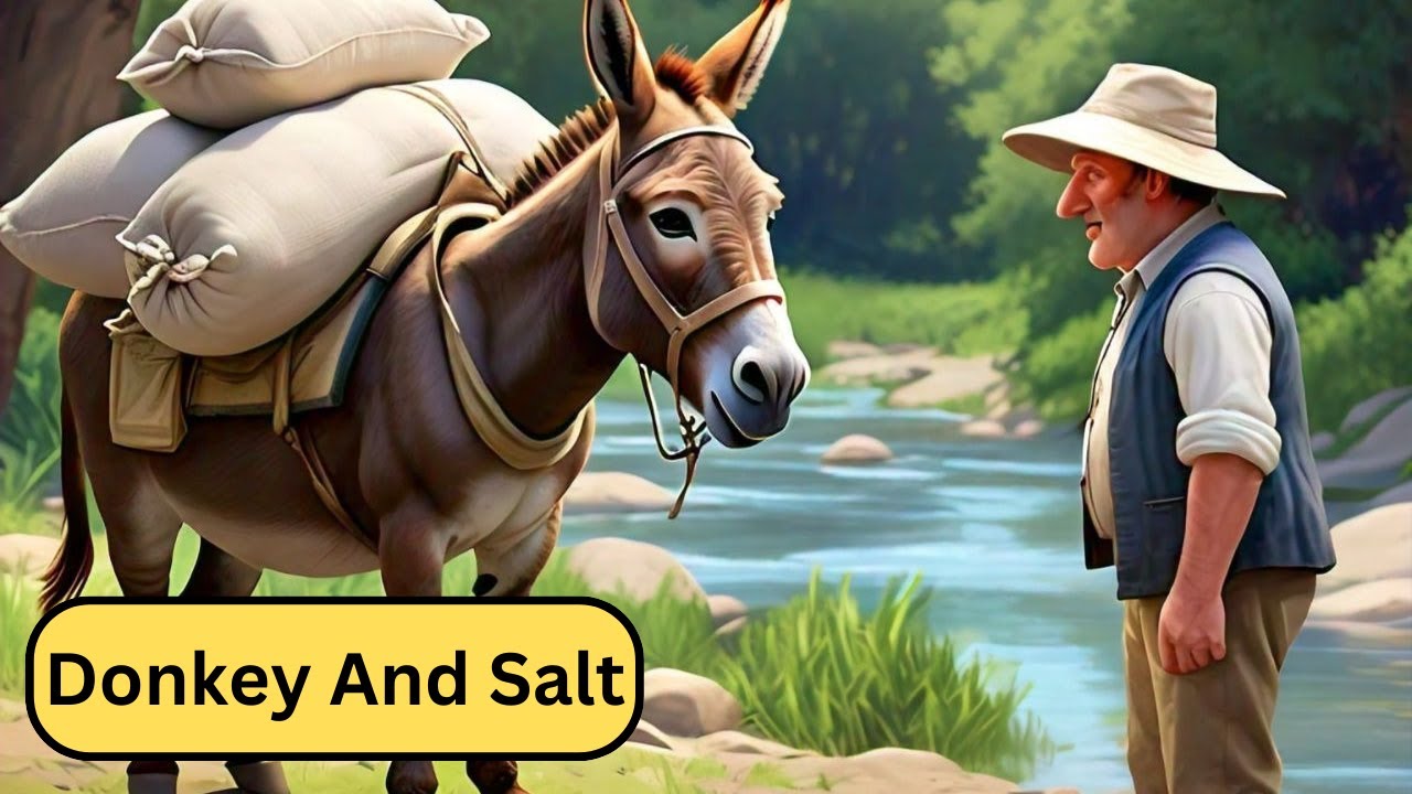 Donkey Man|Donkey And Salt|نمک کا وزن|Hindi Moral Story For Kids - YouTube