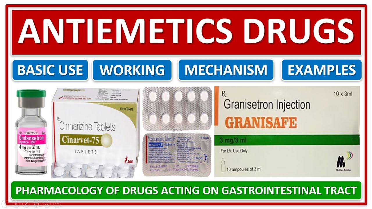 ANTIEMETICS DRUGS, BASIC USE, EXAMPLES, WORKING, MECHANISM OF ACTION ...