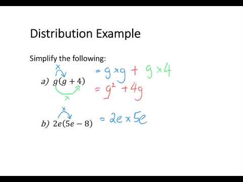 Distributive Law Example 2 - YouTube