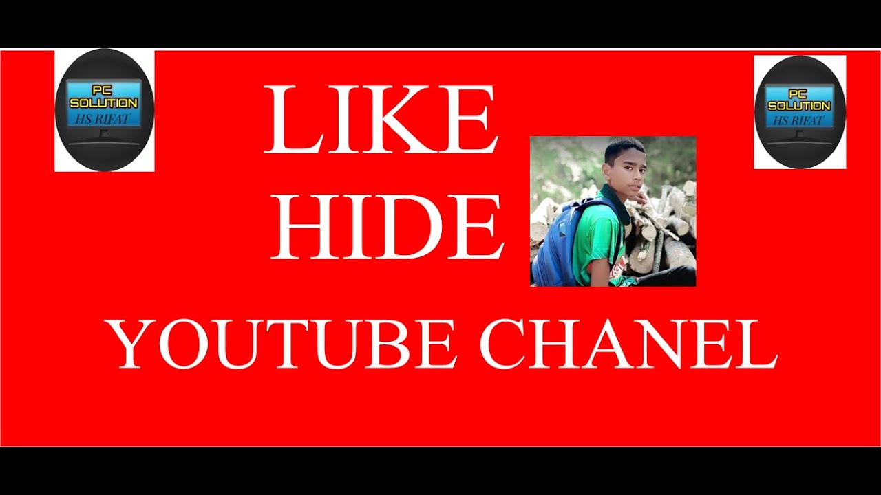 How To Hide Like on youtube studio.Pc Solution. - YouTube
